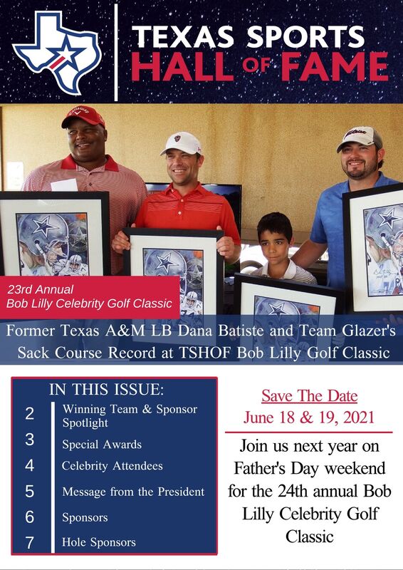 23rd Annual Bob Lilly Celebrity Golf Classic - Texas Sports Hall of Fame